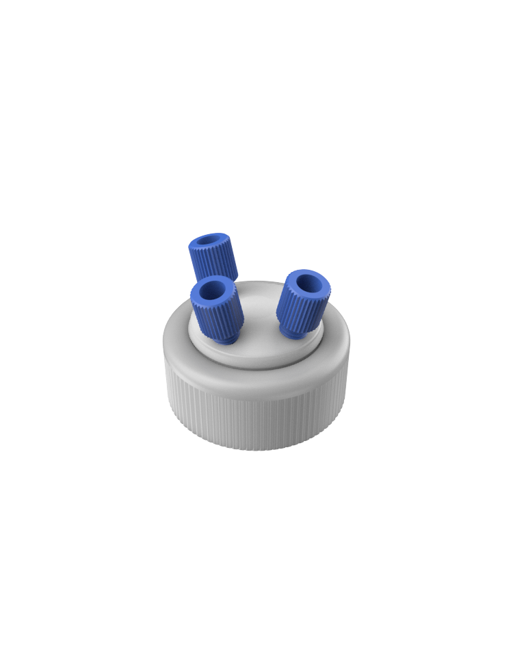 SOLVENT EXTRACTION CAP 38-400 Wako 3-port with fittings – LabLids